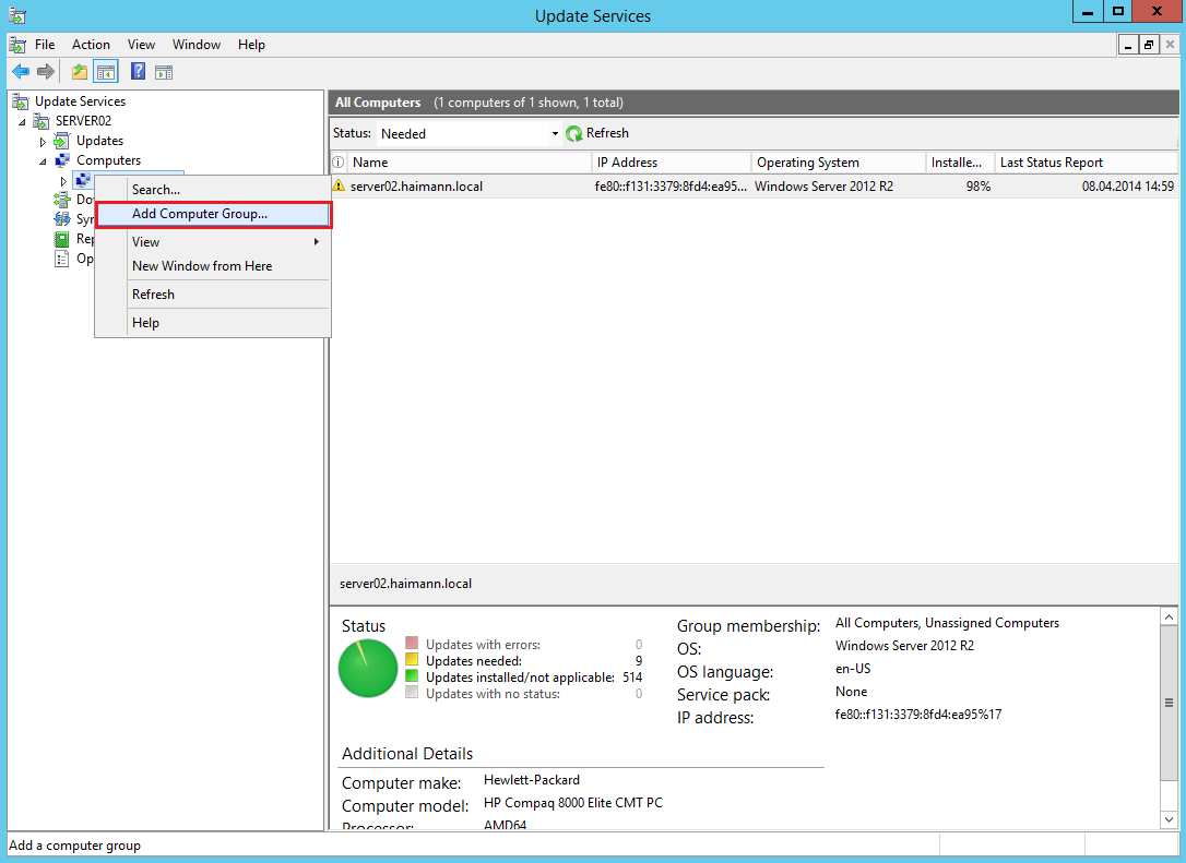 WSUS_CONFIG-008 | Ein einfaches Netzwerk